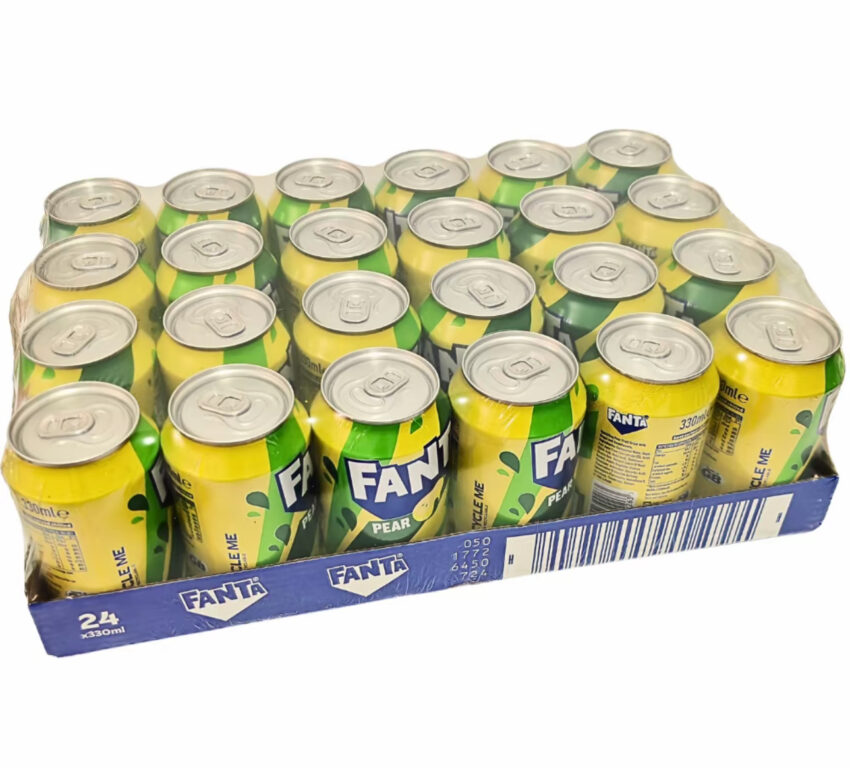 Fanta Pear 24 x 330ml Cans | Fizzy Soft Drinks - drinksxpress.uk